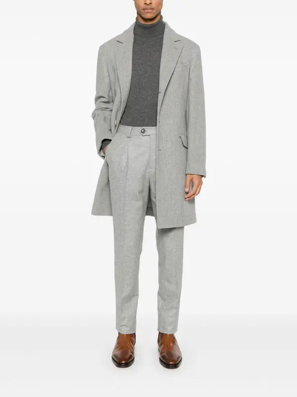 Brunello Cucinelli Herringbone-pattern Trousers