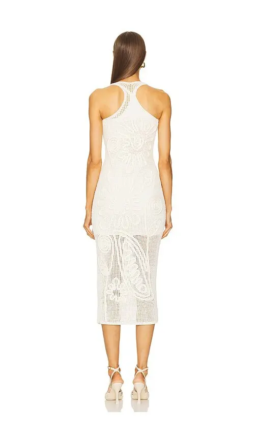 Cult Gaia Nissa Knit Midi Dress In Off White - 6% Off | Editorialist
