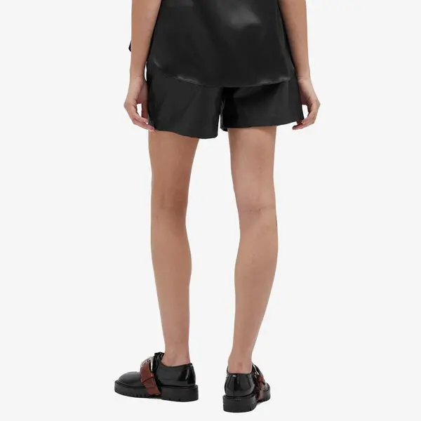 WEEKEND BY MAX MARA Virgola Leather Shorts By