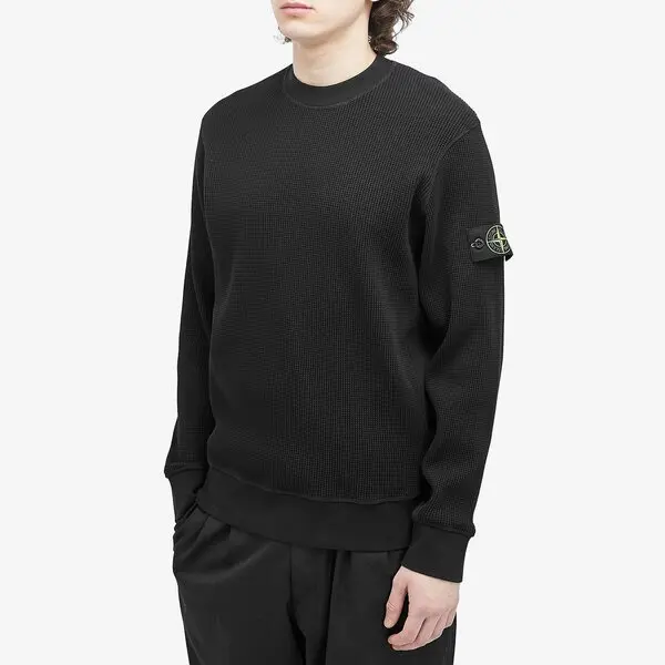 Stone Island Waffle Crew Neck Sweatshirt