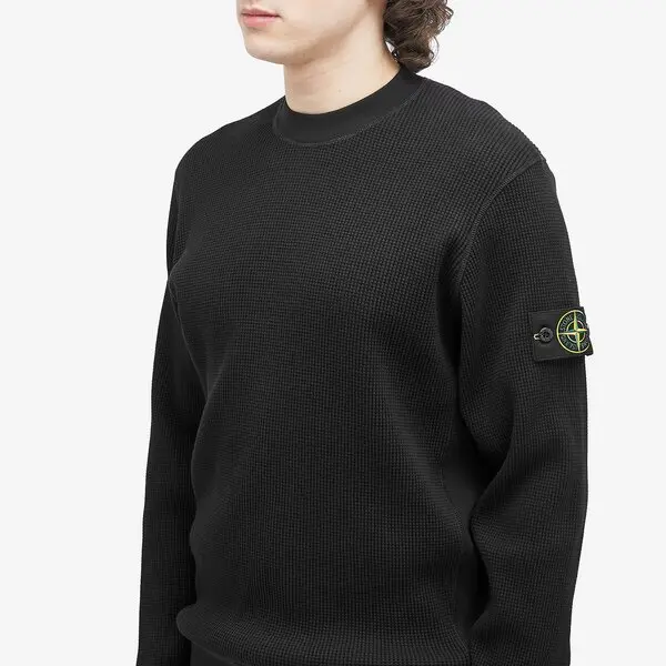 Stone Island Waffle Crew Neck Sweatshirt