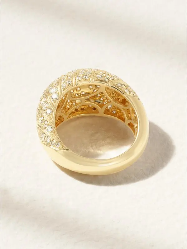 ANITA KO Domed 18-karat Diamond Ring - Gold
