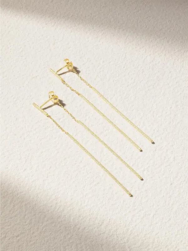 Carolina Bucci Florentina Magic Wand 18-karat Dangle Earrings - Gold