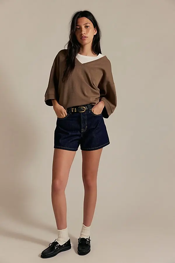 Free People We The Free Tippi Denim Shorts - Lingr