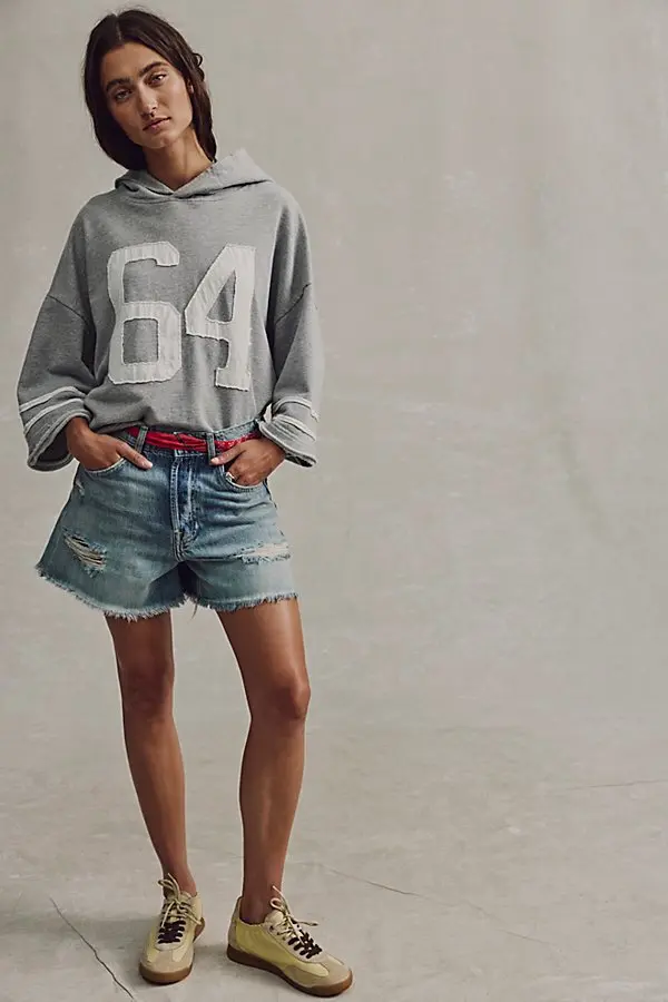 Free People We The Free Tippi Denim Shorts - Out In The Sun