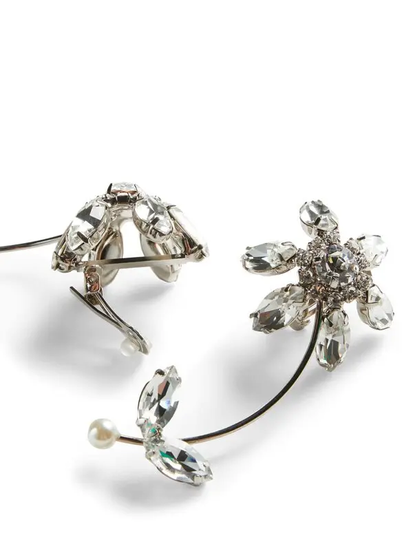 Dsquared2 Floral Crystal Earrings