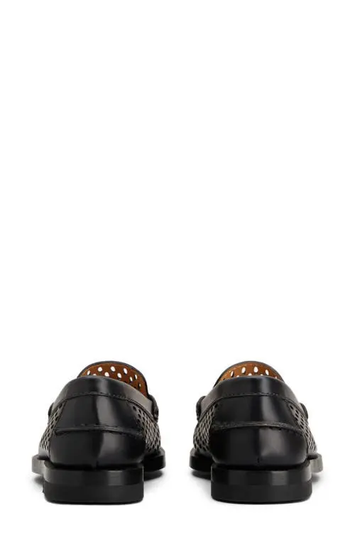 TOD'S Laser-cut Calfskin Loafer
