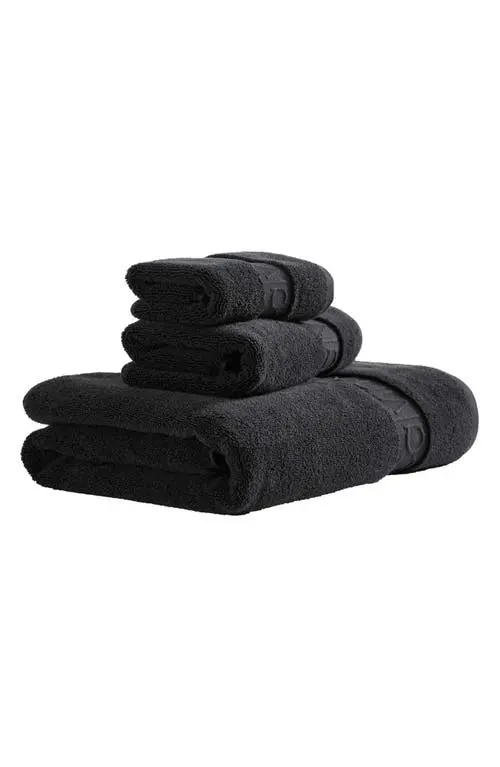 CALVIN KLEIN HOME Iconic 3-piece Towel Set - Black