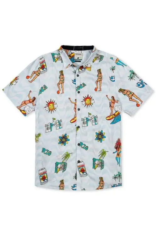 BAJA LLAMA Brazilian Treatsnighthawk Button Up