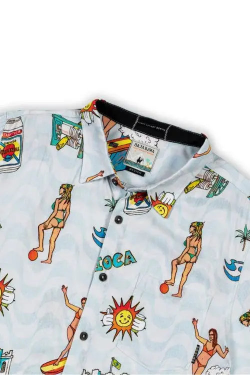 BAJA LLAMA Brazilian Treatsnighthawk Button Up