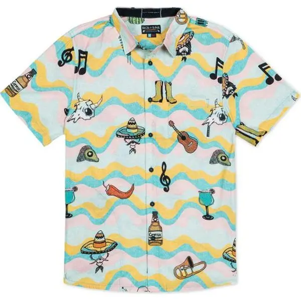 BAJA LLAMA Ay Caramba7-seas Button Up
