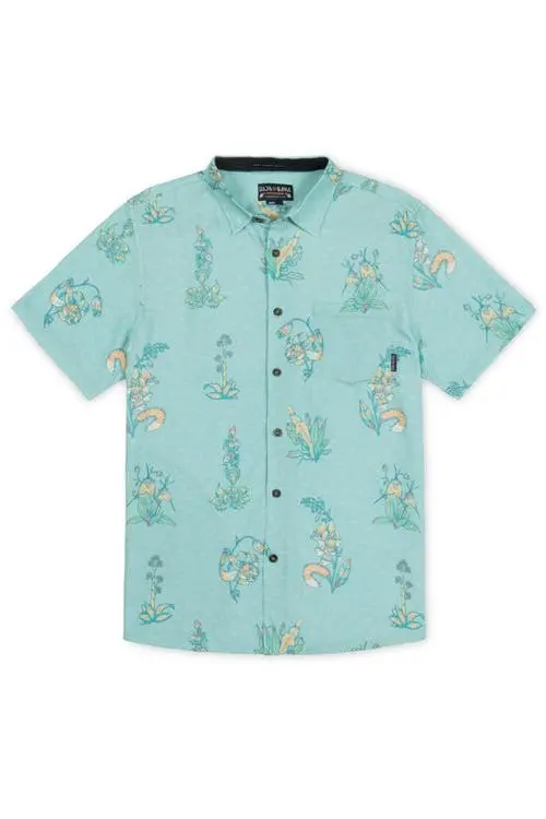 BAJA LLAMA Flower Personalitiesnighthawk Button Up