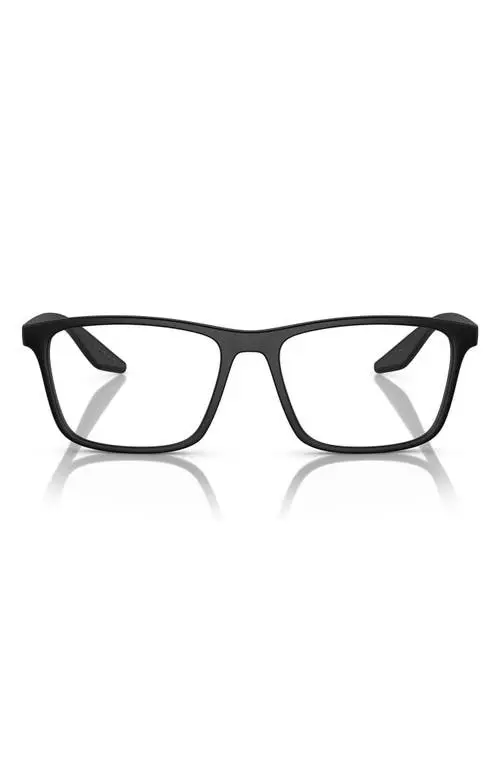 Prada 56mm Pillow Optical Glasses - Rubber Black