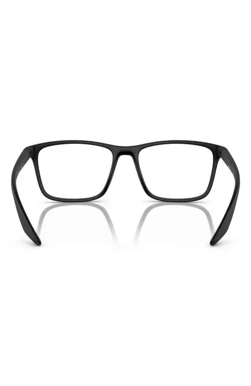 Prada 56mm Pillow Optical Glasses - Rubber Black