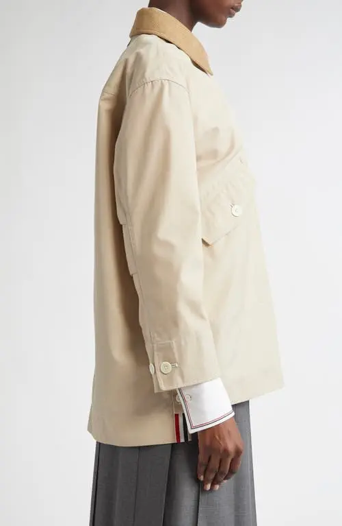 Thom Browne Corduroy Collar Gardening Coat