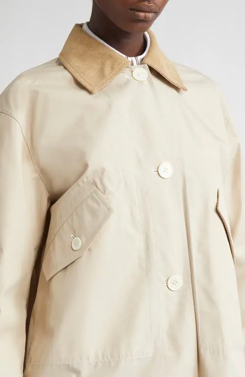 Thom Browne Corduroy Collar Gardening Coat