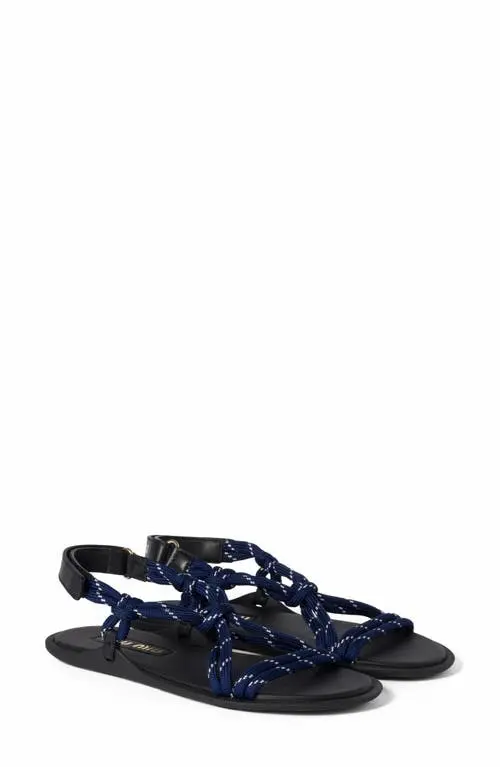 Miu Miu Nastro Cord Sandals - Baltico