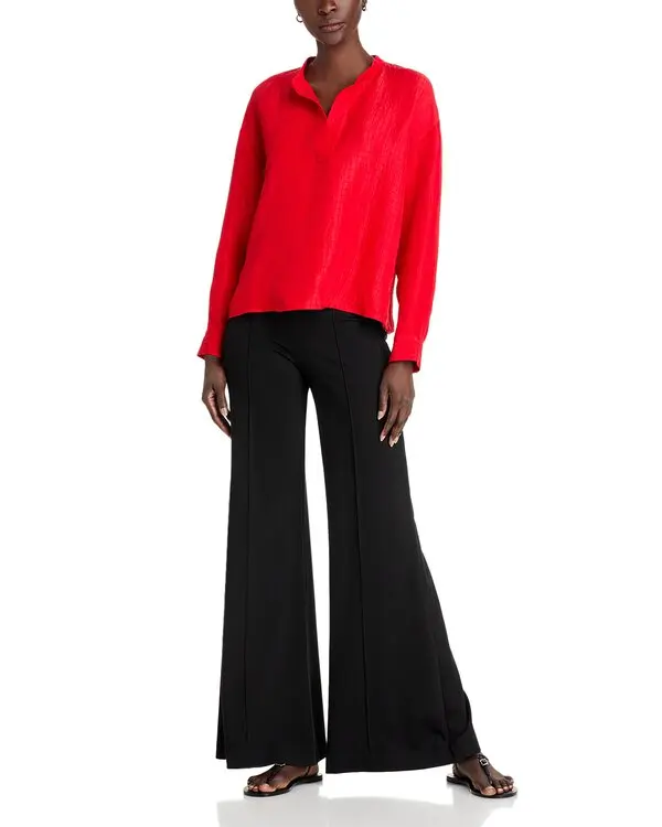Eileen Fisher Mandarin Collar Top