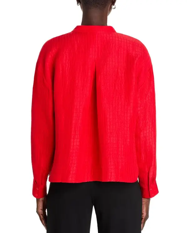 Eileen Fisher Mandarin Collar Top