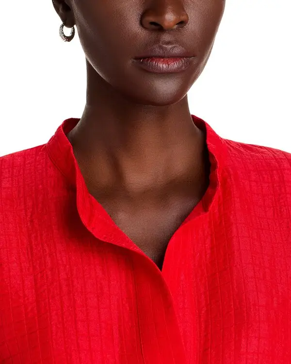 Eileen Fisher Mandarin Collar Top