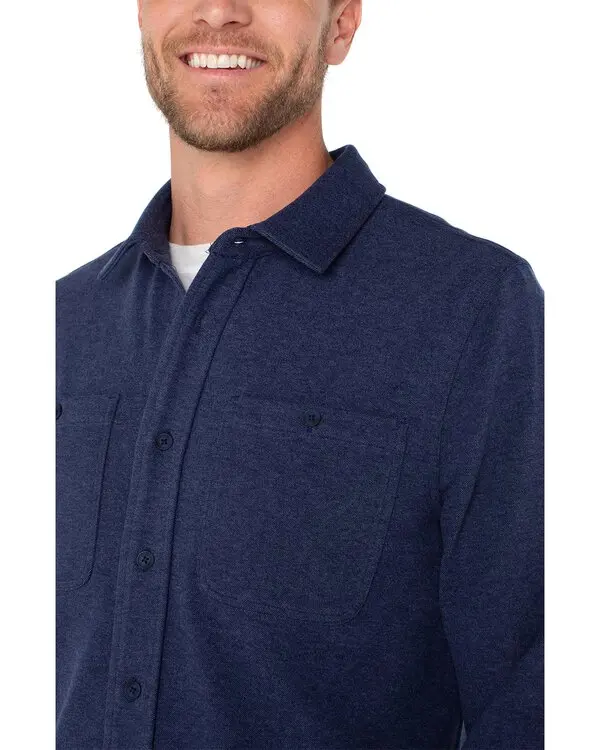 LIVERPOOL Long Sleeve Button Front Knit Shirt