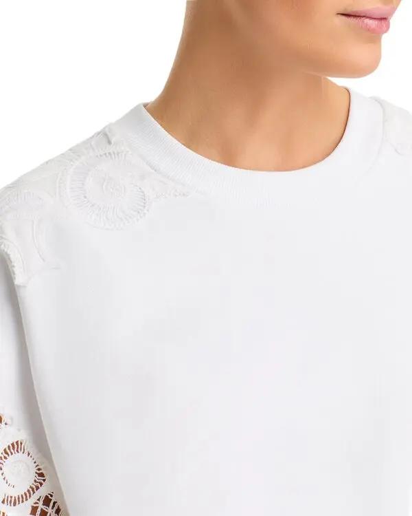 Cinq À Sept Embroidered Paisley Pullover Sweatshirt