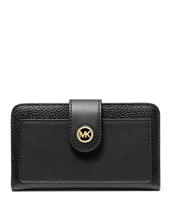 Michael Kors Tab Pocket Bifold Wallet - Black