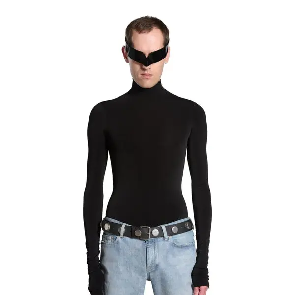 Balenciaga Bottle Caps Leather Belt