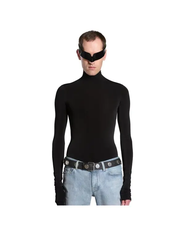 Balenciaga Bottle Caps Leather Belt
