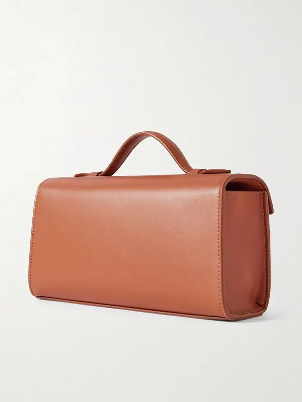 Savette Symmetry Pochette Leather Tote - Brown