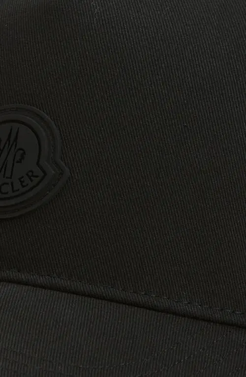 Moncler Logo Baseball Cap - Black