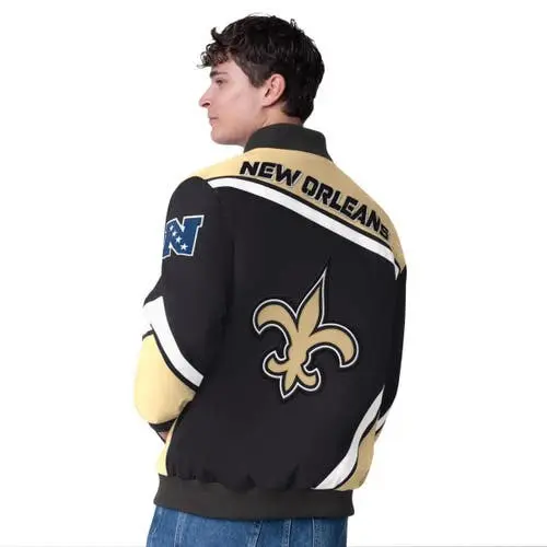 G-III EXTREME New Orleans Saints Maximum Racing Full-snap Jacket