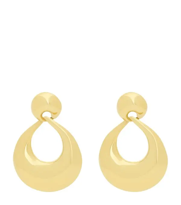 Saint Laurent Gold-tone Knocker Earrings - Metallic