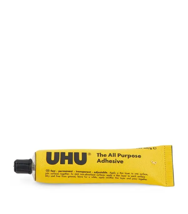 ANYA HINDMARCH X Uhu Leather Pencil Case - Yellow