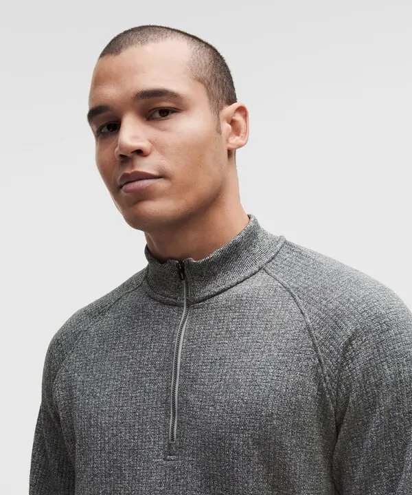 Lululemon Engineered Warmth Half Zip - Silver Drop/graphite Grey