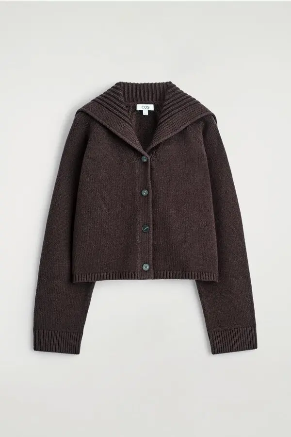 Cos Sailor-collar Wool Cardigan