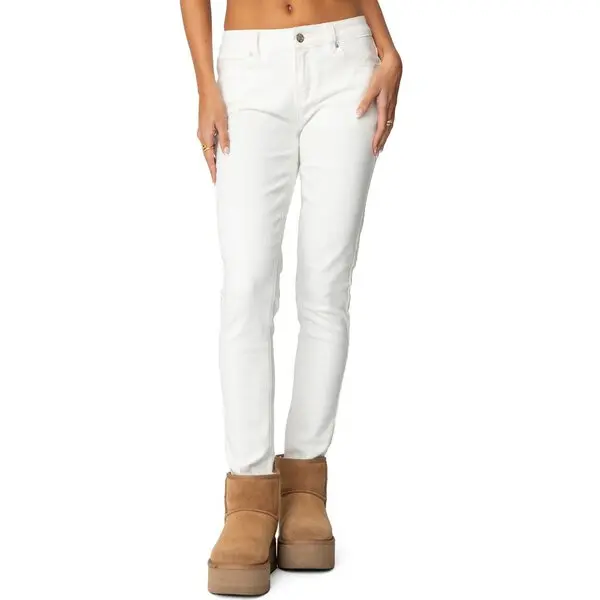 EDIKTED Berta Low Rise Skinny Jeans