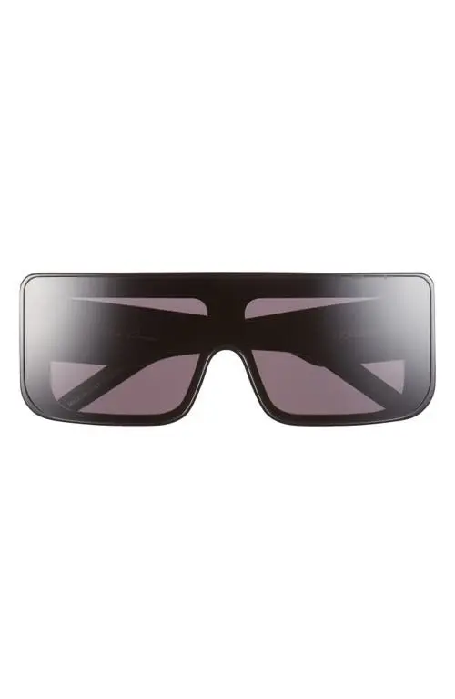 Rick Owens Documenta Shield Sunglasses - Blk Temple/blk Lens