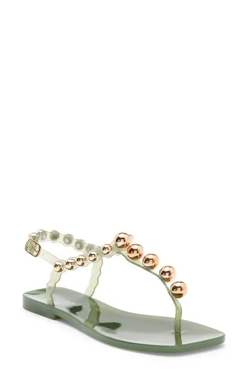 Jeffrey Campbell Plated Embellished Sandals - Green Gold