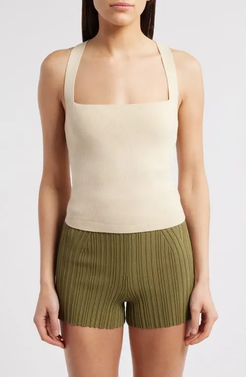 Cult Gaia Crawford Rib Tank - Beach
