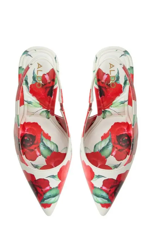 Aldo Lovebloom Pointed Toe Slingback Pumps