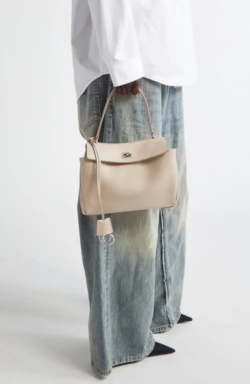 Balenciaga Small Rodeo Top Handle Bag - Almond