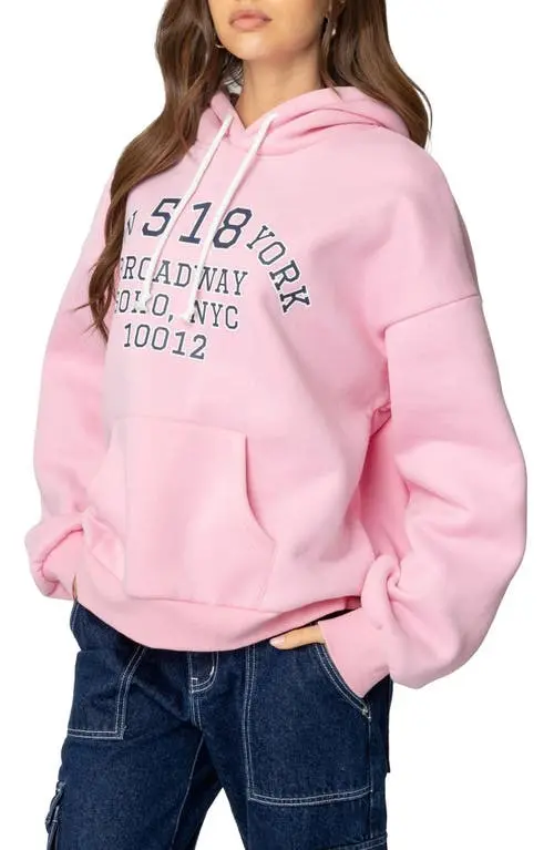 EDIKTED New York Oversized Hoodie - Light-pink