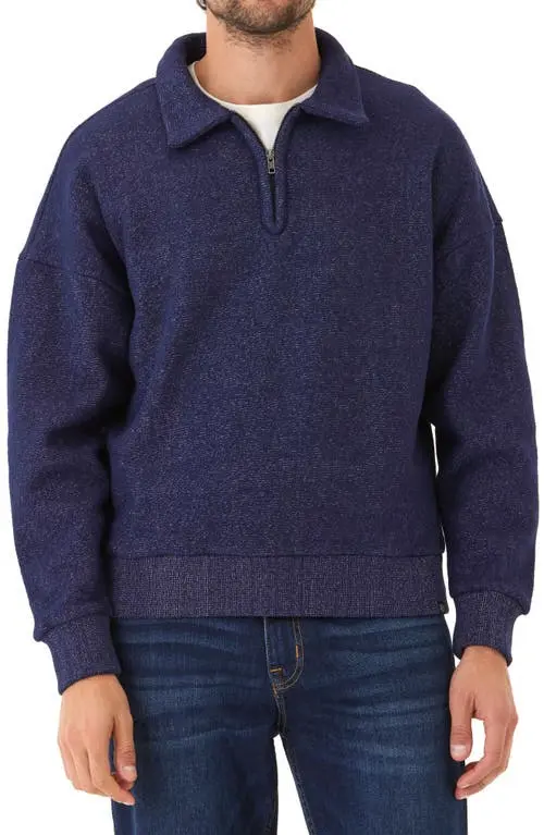 THREADS 4 THOUGHT Gabe Oversize Fleece Quarter Zip Pullover - Stargazer