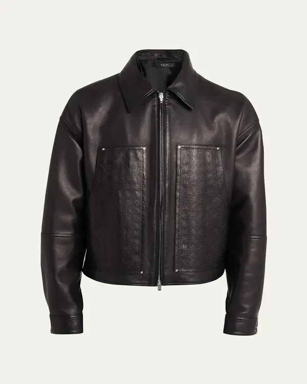 Amiri Ma Quad Leather Work Jacket