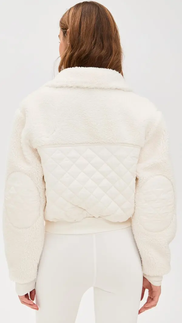 Alo Yoga Foxy Sherpa Jacket - Ivory | Editorialist