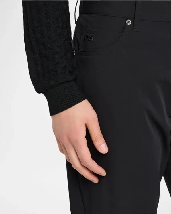 Emporio Armani Stretch Five-pocket Pants - Black