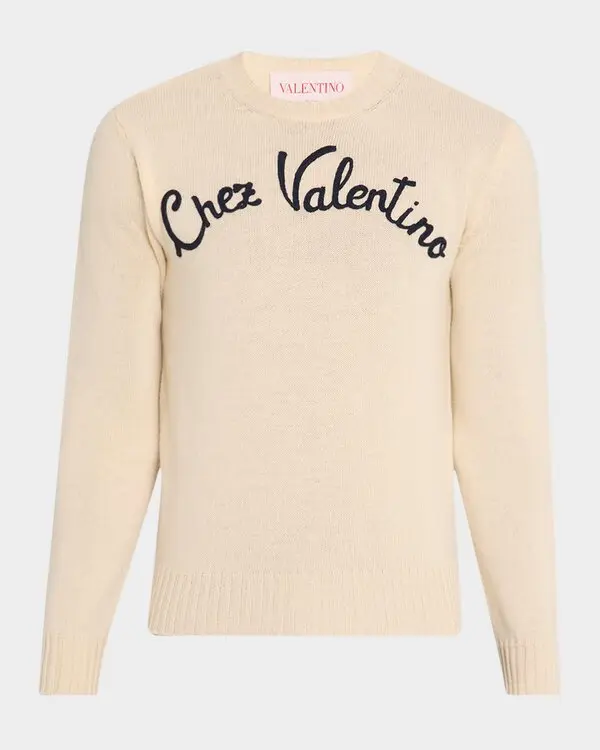Valentino Garavani Chez" Wool Sweater - Butter