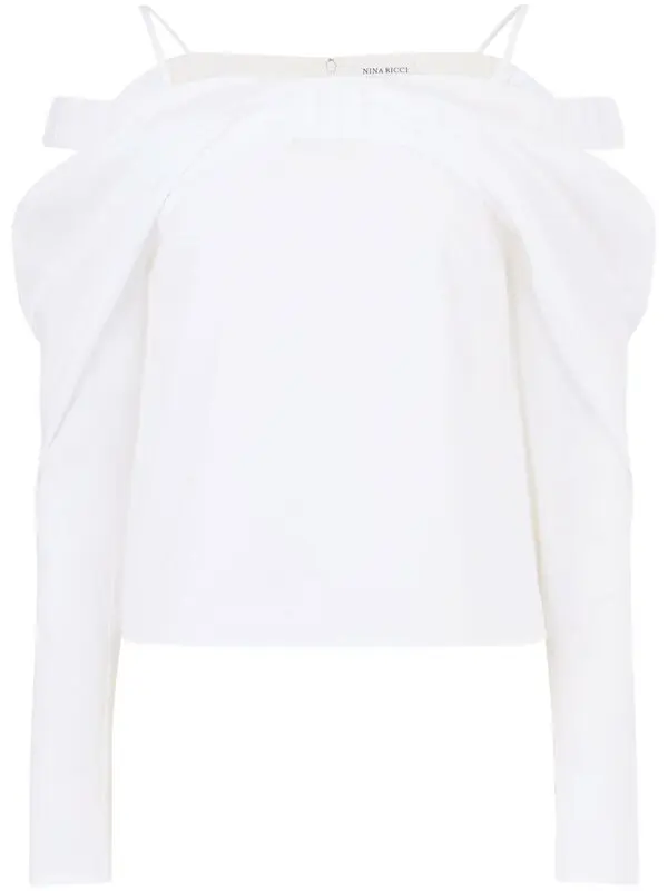 Nina Ricci Off-shoulder Blouse - White