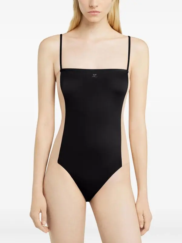 COURREGES Illusion Swimsuit - Black
